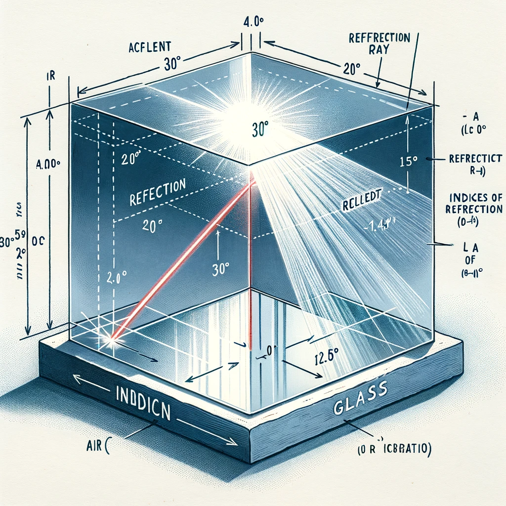 Réflexion et Réfraction de la Lumière - Exercice corrigé